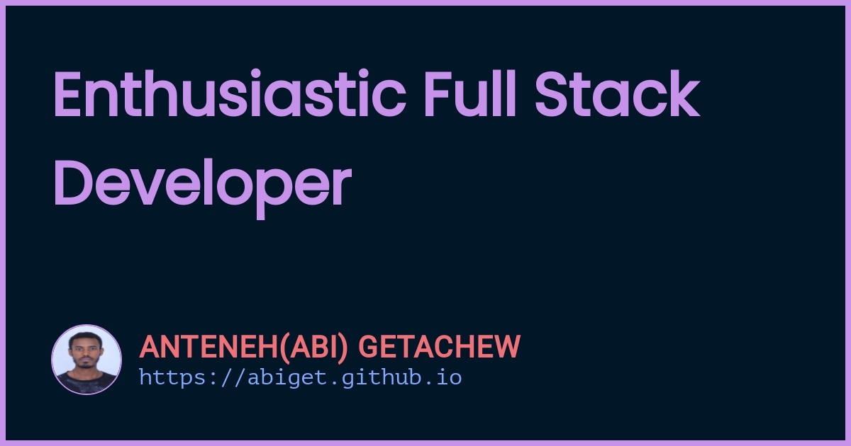 Anteneh Getachew Yitayal